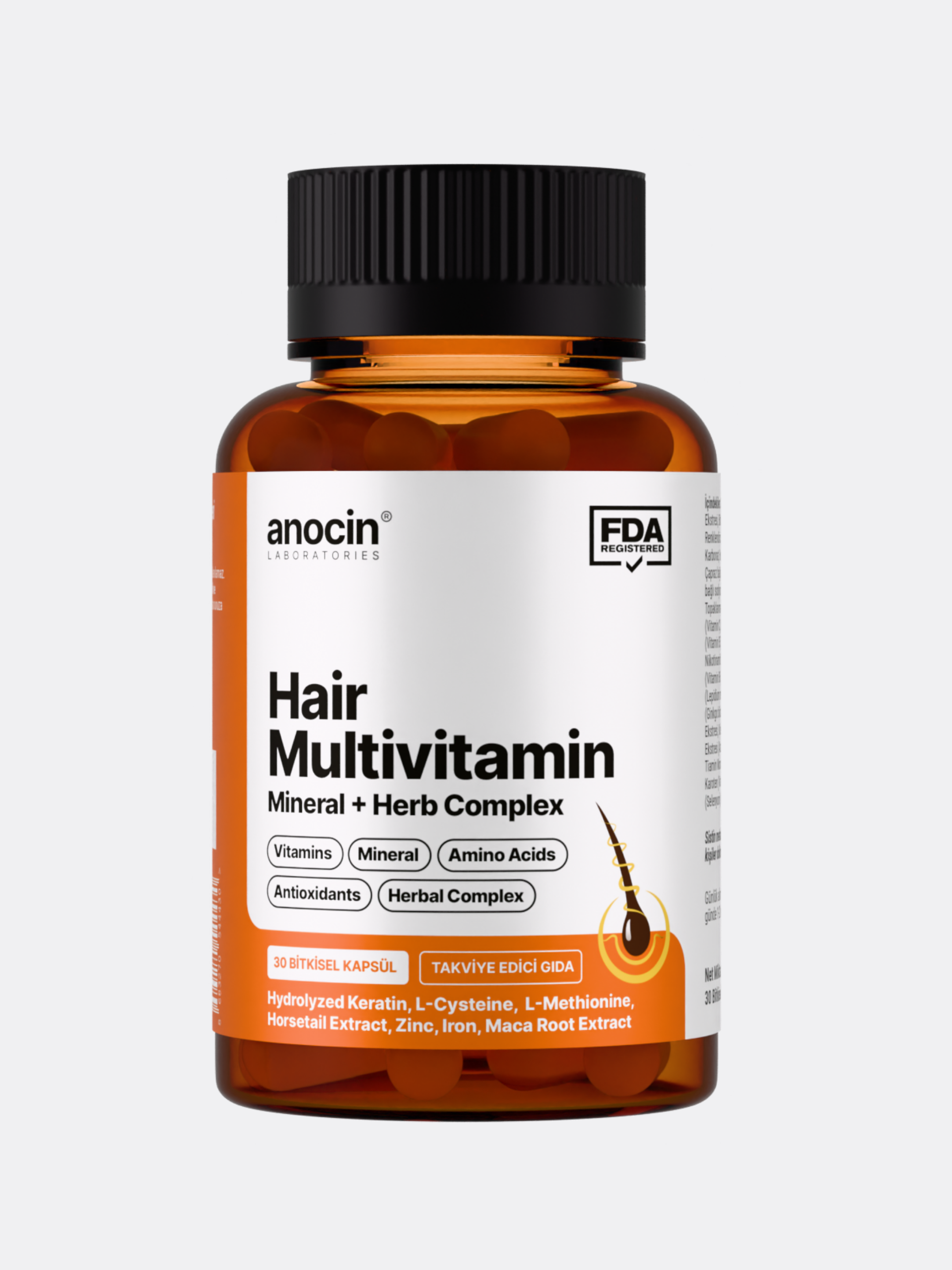 Hair Multivitamin Mineral & Herbal Complex – Anocin Laboratories